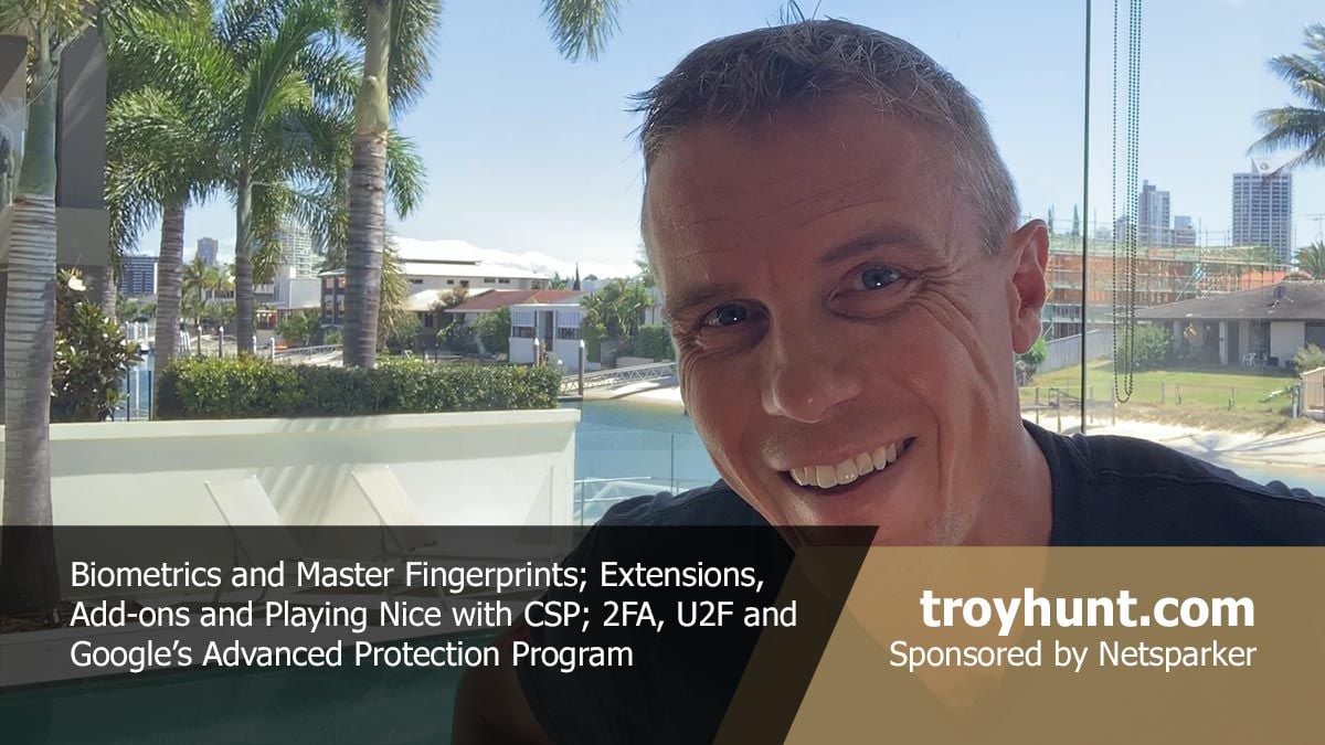 Troy Hunt: Weekly Update 113