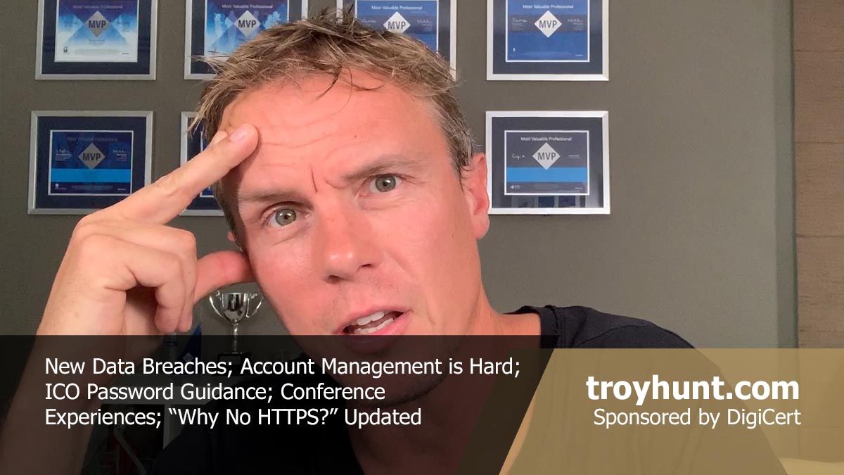 Troy Hunt: Weekly Update 111