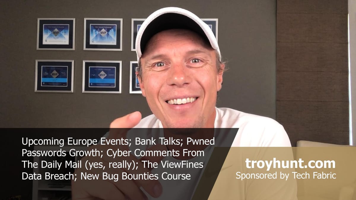 Troy Hunt: Weekly Update 88