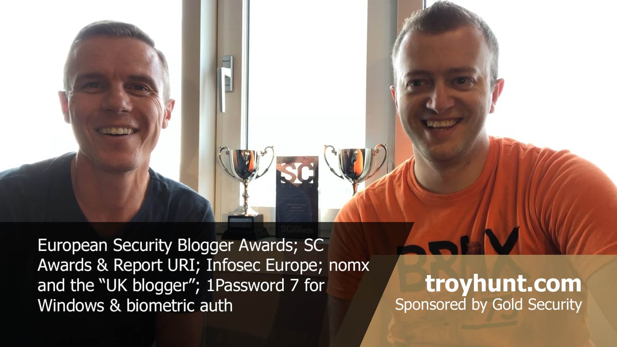 Troy Hunt: Weekly Update 90