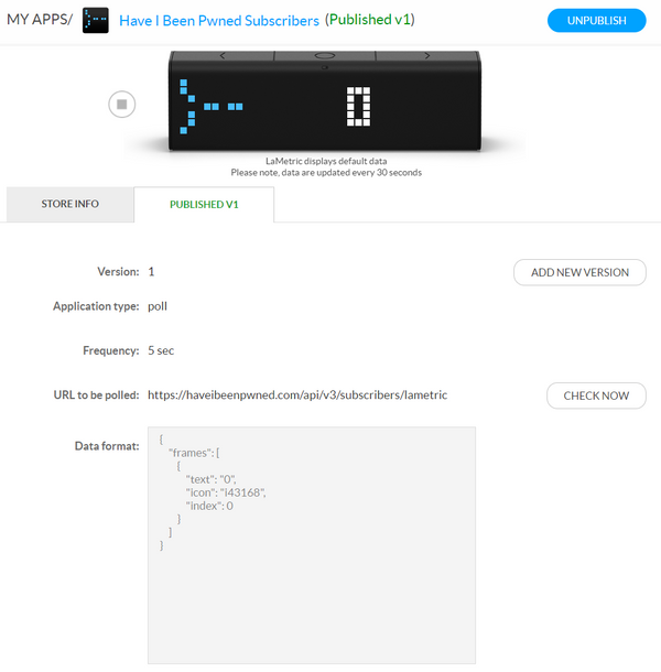 Troy Hunt: Creating a LaMetric App with Cloudflare Workers and KV